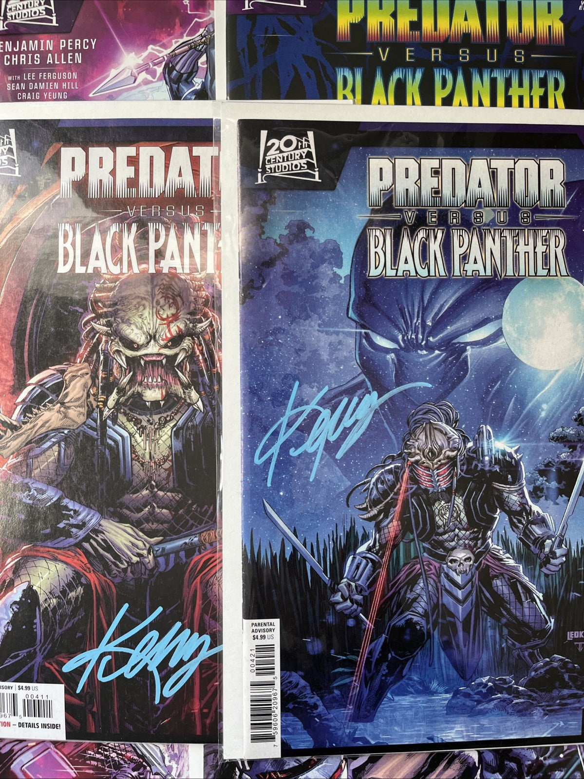 PREDATOR vs. BLACK PANTHER 6-Book Lot Full Series Signed Ken Lashley w ...